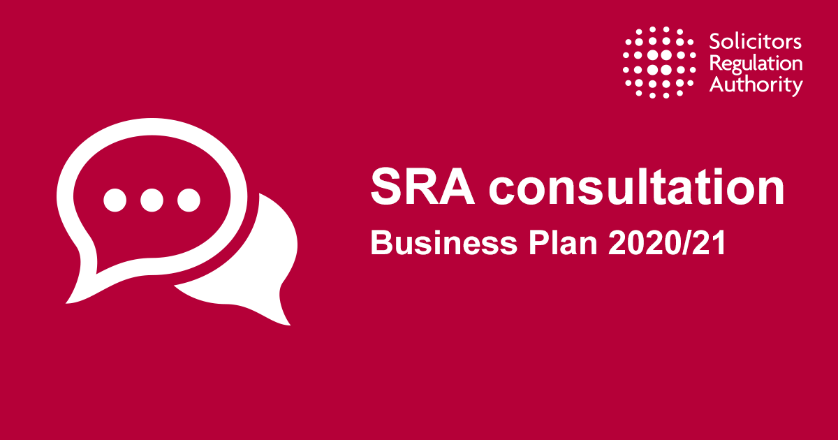 SRA | Business Plan 2020/21 | Solicitors Regulation Authority
