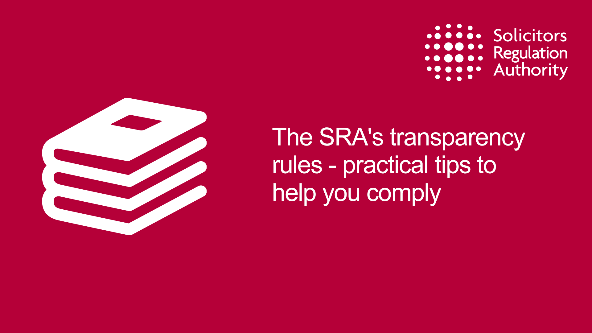 Sra The Sras Transparency Rules Practical Tips To Help You Comply